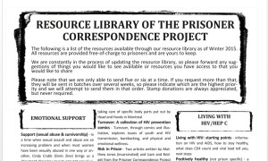 Current Resource Library – Prisoner Correspondence Project